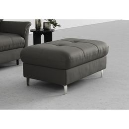 Sit & More Hocker SIT & MORE "Marano", grau, B:102cm H:43cm T:67cm, 100% Polyester, Hocker, Hocker, mit Stauraum