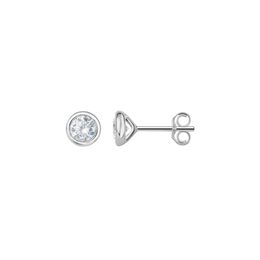 Paar Ohrstecker ONE ELEMENT "0.32 ct Diamant Brillant Zarge Ohrringe Ohrstecker aus 750 Wei&szlig;gold", silber, Ohrringe, Damen, Wei&szlig;gold 750, Paar Ohrstecker