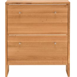 Kombikommode Home Affaire "Dura Kommode Schrank Schuhschrank", braun (wildeiche), B:82cm H:95cm T:27cm, Massivholz, Sideboards, Kombikommode, aus FSC-zertifizierten Massivholz, Breite 82 cm