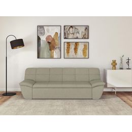 3-Sitzer DOMO collection "Splash, moderne Steppung im Sitz und R&uuml;cken, komfortabel", braun (schlamm), B:232cm H:76cm T:96cm, 100% Polyester, Sofas, 3-Sitzer, flache Armlehnen zum Entspannen