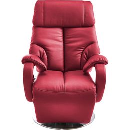 Sit & More TV-Sessel SIT & MORE "Invito", rot (feuerrot), B:80cm H:111cm T:80cm, NaturLEDER (echtes Rindsleder);Luxus-Microfaser (100% Polyester);Luxus-Kunstleder, Sessel, TV-Sessel, in Gr&ouml;&szlig;e S, wahlweise mit Motor und Aufstehhilfe