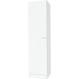Seitenschrank KOCHSTATION "KS-Elster", wei&szlig;, B:50cm H:200cm T:50cm, Holzwerkstoff, Schr&auml;nke, Seitenschrank, Breite 50 cm