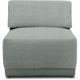 Sofaelement DOMO collection "800007", gr&uuml;n (mint), B:78cm H:77cm T:100cm, 100% Polyester, Polsterelemente, Sofaelement, R&uuml;ckenkissen aufstellbar, unendlich erweiterbar