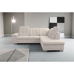 Ecksofa WERK2 "Bonny inkl. Kopfteilverstellung, Bettfunktion, Stauraum, Breite 265cm", natur, B:265cm H:103cm T:215cm, 100% Polyester, Sofas, Ecksofa, Komfortwunder mit Schlaffunktion, verstellbarem Kopfteil & Stauraum.