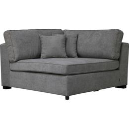 Sofa Home Affaire "Skara XXL", grau (dunkelgrau), B:130cm H:86cm T:130cm, 100% Polyester, Sofas, Sofa, Eckelement zur individuellen Polstergarnitur-Gestaltung