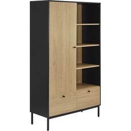 Highboard OTTO HOME "Tayler", naturfarben, B:100cm H:170cm T:40cm, Sideboards, Highboard, pflegeleichte Melaminoberfl&auml;che, Metallgestell, Breite 100 cm