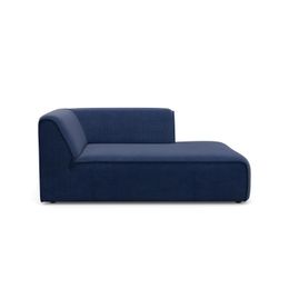 Ottomane OTTO HOME "Merid Chaiselongue, Ma&szlig;e B/T/H: 100/162/70 cm", blau, B:100cm H:70cm T:162cm, Struktur fein (100% Polyester);Samtoptik (100% Polyester);Samtcord (92% Polyester, 8% Polyamid), Sofas, Ottomane, als Modul oder separat verwendbar, f&uuml;r individuelle Zusammenstellung