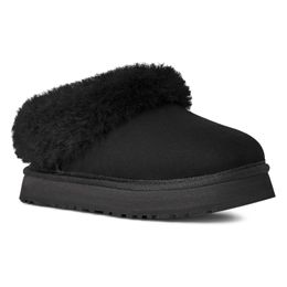 UGG Australia Clog UGG "TAZZELLE", Damen, Gr. 4 (36), schwarz, Lammfell, Veloursleder, Schuhe Clog, Winterboots, Hausschuh zum Schlupfen
