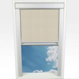 Dachfensterrollo Liedeco "Verdunkelung" Gr. 5, beige, B:61,3cm H:94cm, Polyester, Rollos, Dachfensterrollo