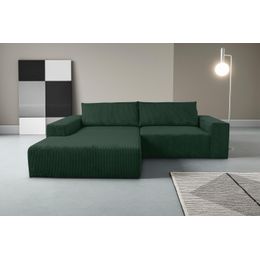 Ecksofa WERK2 "Rio, elegant & bequem, Breite 262 cm, L-Form", moosgr&uuml;n, B:262cm H:83cm T:188cm, 90% Polyester, 10% Nylon, Sofas, Ecksofa, Puristisches Design mit maximalem Komfort