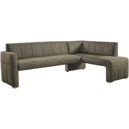 Essbank exxpo - SOFA FASHION, gr&uuml;n (forest), B:245cm H:83cm T:159cm, Holzwerkstoff, Sitzb&auml;nke, Essbank, elegant und modern mit hohem Sitzkomfort