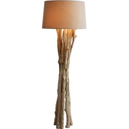 Salesfever Stehlampe "Rae", wei&szlig;, 1, &Oslash; 48cm H: 145cm, 1 Stk., Leuchten, handgefertigt, Stehlampe