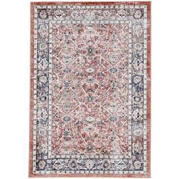 Teppich CarpetFine "Vintage Liana_3", rot, B:120cm H:6mm L:170cm, Polypropylen (PP), Teppiche, Teppich, Orient Vintage Look