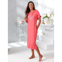 T-Shirt feel good "Shirt", Damen, Gr. 40/42, grapefruit, 55% Modal, 39% Polyester, 6% Elasthan, unifarben, Shirts T-Shirt