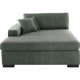 Sofaelement Home Affaire "Skara XXL", grau, B:140cm H:86cm T:190cm, 100% Polyester, Polsterelemente, Sofaelement, Modul XXL - zum eigenen Zusammenstellen, Armlehne links/rechts w&auml;hlbar