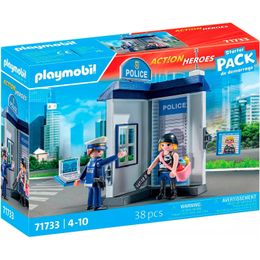 Konstruktions-Spielset Playmobil "Polizei Ermittlungszimmer (71733), Playmobil Action Heroes", bunt, Spielbausteine, Kinder, Kunststoff, Konstruktions-Spielset, Made in Europe