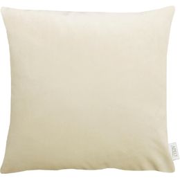 Dekokissen Apelt "Arte" Gr. 1, beige (natur, unifarben), B:46cm L:46cm, Polyester, Dekokissen_Sitzkissen_Kissenh&uuml;llen, Dekokissen, Kissenh&uuml;lle ohne F&uuml;llung, 1 St&uuml;ck