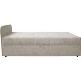 Schlafsofa Alina "Marla", grau (hellgrau xbo 29), B:205cm H:73cm T:91cm, Struktur fein XBO (100% Polyester), Sofas, Schlafsofa, inkl. Stauraum, Armlehne wahlweise links ode rechts