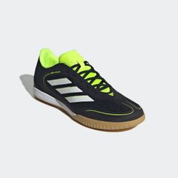 Fu&szlig;ballschuh adidas Performance "COPA COURT LEAGUE HALLEN", Gr. 41, wei&szlig; (core schwarz, cloud wei&szlig;, lucid lemon), Synthetik, Textil, Schuhe Fu&szlig;ballschuh, geeignet als Hallenschuhe