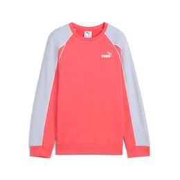 Sweatshirt Puma "SPORT CREW TR G", M&auml;dchen, Gr. 164, peach frost, Sweatware, Obermaterial: 68% Baumwolle, 32% Polyester, unifarben, relaxed fit normal, Rundhals, angesetztes B&uuml;ndchen, Sweatshirts Sweatshirt, mit Paspeldetails, mit Gummiprint, mit Rundhalsausschnitt