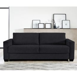 Schlafsofa Bali "Denver, Dauerschl&auml;fer", dunkelgrau, B:215cm H:20cm, 100% PES, Sofas, Schlafsofa, in 140er und 160er Breite, inkl. Ergoflex-Unterfederung