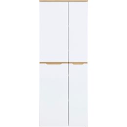 Aktenschrank Innostyle "Memphis Aktenschrank, 75x197x38cm (B/H/T)", wei&szlig; (wei&szlig;, artisan eiche), B:75cm H:197cm T:38cm, Holzwerkstoff, MDF, Schr&auml;nke, Aktenschrank, 2 t&uuml;rig, Soft-Close, ABS-Kantenschutz