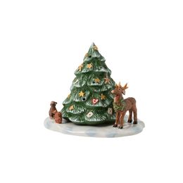 Villeroy & Boch Weihnachtsfigur VILLEROY & BOCH "Dekofigur Weihnachtsbaum mit Waldtieren Christmas Toys bunt", bunt, Dekofiguren, Weihnachtsfigur