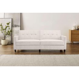 3-Sitzer DOREL HOME "Hartford II", beige (creme), B:203cm H:83cm T:83cm, Sofas, 3-Sitzer, Bettfunktion, R&uuml;ckenlehne 2-teilig, 3-fach verstellbar, Sitzh&ouml;he 43 cm