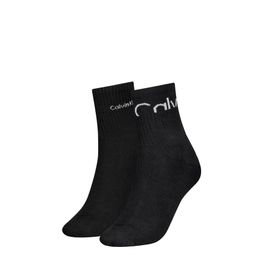 Socken Calvin Klein Jeans "CKJ WOMEN SOCK 4P GIFTBOX STRIPE LOGO", Damen, Gr. - (37/41), wei&szlig; (wei&szlig;, schwarz), Obermaterial: 62% Baumwolle, 29% Polyamid, 7% Viskose, 2% Elasthan, Socken Socken
