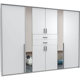 Kleiderschrank wimex "Vanea", wei&szlig;, B:270cm H:208cm T:58cm, Schr&auml;nke, Kleiderschrank