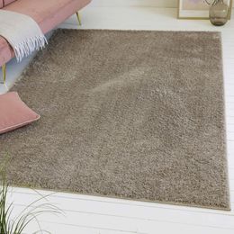 Hochflor-Teppich OTTO HOME "Nickolas, auch als L&auml;ufer erh&auml;ltlich", beige, B:160cm H:30mm L:225cm, Polypropylen, Teppiche, Hochflor-Teppich, Langflor, Shaggy, weicher Hochflor, uni farben, mit Glanz, Wohnzimmer