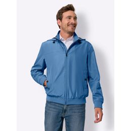 Blouson CLASSIC, Herren, Gr. 56, blau (mittelblau), 100% Polyester, unifarben, Jacken Blouson