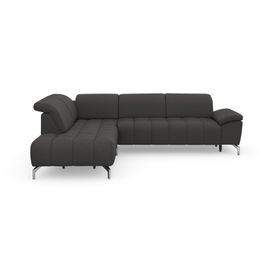 Sit & More Ecksofa SIT & MORE "Cool L-Form", grau (fango), B:272cm H:79cm T:220cm, Sofas, Ecksofa, wahlweise mit Kopfteilverstellung und Vorziehsitz, motorisch