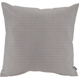 HOCK Dekokissen H.O.C.K. "Miss Dots Kissen", grau (taupe, gepunktet), B:50cm H:10cm L:50cm, Baumwolle, Polyester, Dekokissen_Sitzkissen_Kissenh&uuml;llen, Dekokissen, mit Punkten, Kissenh&uuml;lle mit F&uuml;llung, 1 St&uuml;ck