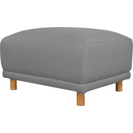 Hocker OTTO HOME "Maroon", grau (hellgrau), B:79cm H:48cm T:63cm, Struktur (100% Polyester);Struktur grob ( 100% POLYPROPYLEN;Struktur fein ( 100% Polyester), Hocker, Hocker