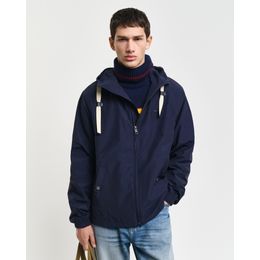 Blouson Gant "LIGHTWEIGHT WINDSHIELDER", Herren, Gr. S, blau (marine), Web, Obermaterial: 55% Baumwolle, 45% Polyamid, regular fit h&uuml;ftlang, elastischer Bund, Jacken Blouson
