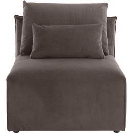 Sessel OTTO HOME "N&ouml;re", braun, B:82cm H:86cm T:90cm, Samtoptik (100% Polyester);Struktur (100% Polypropylene);Webstoff (100% Polyester);Struktur fein (100% Polyester);Luxus-Microfaser Lederoptik (100% Polyester);Baumwoll-/Leinenmix (60% Baumwolle/40% Leinen), Sessel, Sessel, Modul - zum Zusammenstellen; in vielen Bezugsqualit&auml;ten und Farben