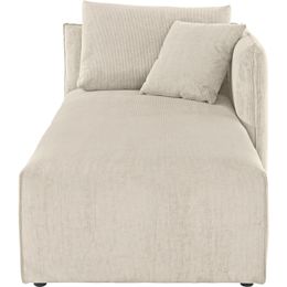 Ottomane OTTO HOME "N&ouml;re", beige, B:90cm H:86cm T:172cm, 92% Polyester, 8% Polyamid, Sofas, Ottomane, Modul - zum Zusammenstellen; in vielen Bezugsqualit&auml;ten und Farben