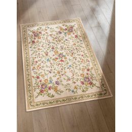 Teppich HEINE HOME Gr. 5, bunt (ecru, bunt), B:75cm H:5mm L:220cm, Baumwolle, Kunstfaser, Polyacryl, Polyester, Teppiche, Teppich
