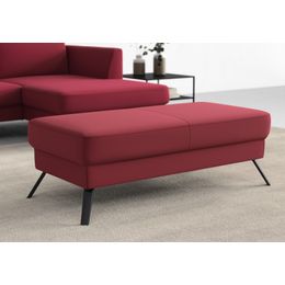 Sit & More Hockerbank SIT & MORE "Lindholm", rot, B:135cm H:48cm T:65cm, Hocker, Hockerbank