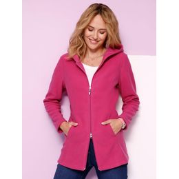 Fleecejacke Classic Basics, Damen, Gr. 48, fuchsia, 100% Polyester, unifarben, Jacken Fleecejacke
