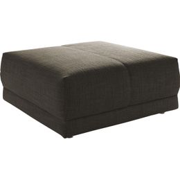 Hocker DESIGNWERK "New York, anmutender Designhocker", gr&uuml;n (hunter), B:95cm H:42cm T:95cm, Flachgewebe 100% Polyester;Struktur 98% Polyester, 2% Acryl, Hocker, Hocker, in hochwertiger Verarbeitung & tollem Sitzkomfort