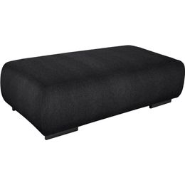 Hockerbank COTTA "Side", schwarz, B:132cm H:42cm T:68cm, 100% POLYESTER (PES), Hocker, Hockerbank