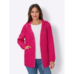 Langjacke Classic Basics, Damen, Gr. 50, pink, 100% Polyester, unifarben, Jacken Langjacke