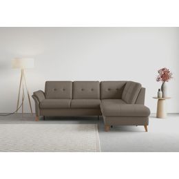 Sit & More Ecksofa SIT & MORE "G&ouml;teborg", braun (savannah), B:250cm H:90cm T:226cm, Sofas, Ecksofa, inkl. Sitztiefenverstellung, wahlweise mit Bettfunktion & Bettkasten