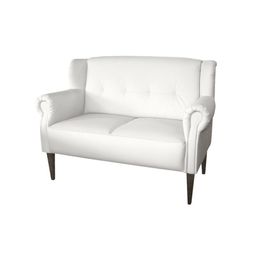 2-Sitzer Home Affaire "Moro", wei&szlig;, B:142cm H:101cm T:73cm, Luxus-Microfaser aus 100% Polyester;Softlux-Kunstleder, Sofas, 2-Sitzer, mit Federkern