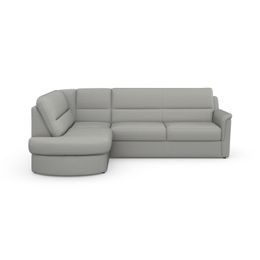 Sit & More Ecksofa SIT & MORE "Panini L-Form", silber, B:243cm H:87cm T:175cm, Sofas, Ecksofa, wahlweise mit Bettfunktion und Bettkasten