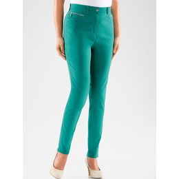 Stretch-Hose Stehmann, Damen, Gr. 46, Normalgr&ouml;&szlig;en, gr&uuml;n (smaragdgr&uuml;n), 72% Viskose, 25% Polyamid, 3% Elasthan, unifarben, lang, Hosen Stretch-Hose