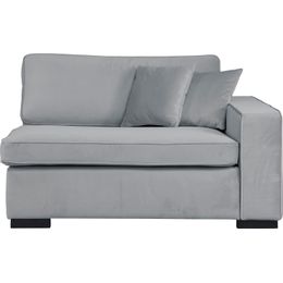 Sofaelement Home Affaire "Skara XXL", grau, B:140cm H:86cm T:130cm, 100% Polyester, Polsterelemente, Sofaelement, Modul XXL - zum eigenen Zusammenstellen, Armlehne links/rechts w&auml;hlbar