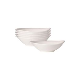 Villeroy & Boch Schale VILLEROY & BOCH "Schalen New Cottage Basic 15 x 13 cm 6er Set wei&szlig;", wei&szlig;, Sch&uuml;sseln, Schale